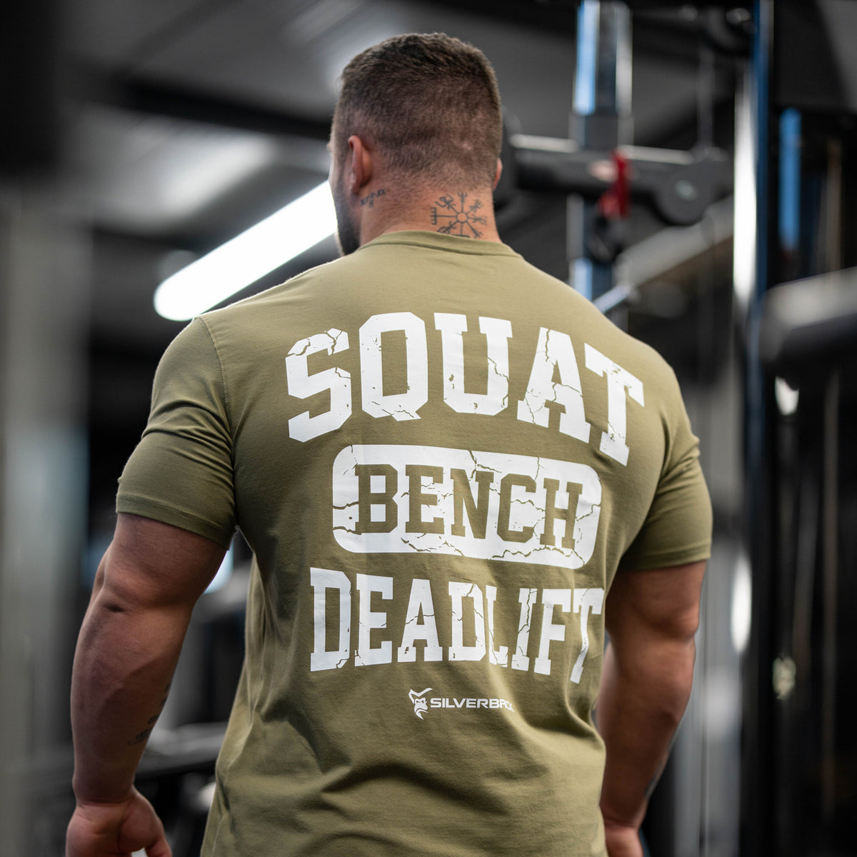Squat Bench Deadlift T-Shirt - Silverback Gymwear