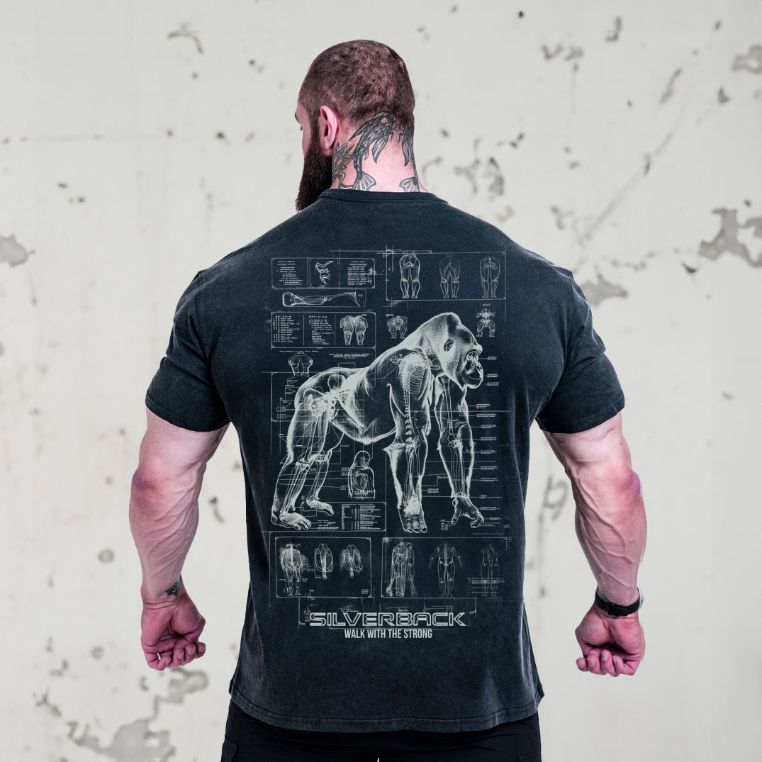 Blueprints T-Shirt - Black - Silverback Gymwear