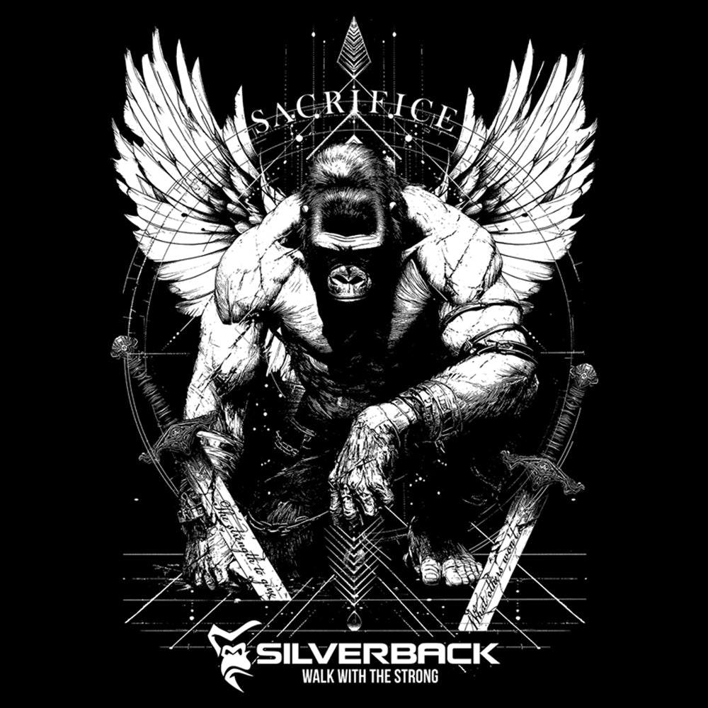 #4 Sacrifice FOS T-Shirt - Black - Silverback Gymwear
