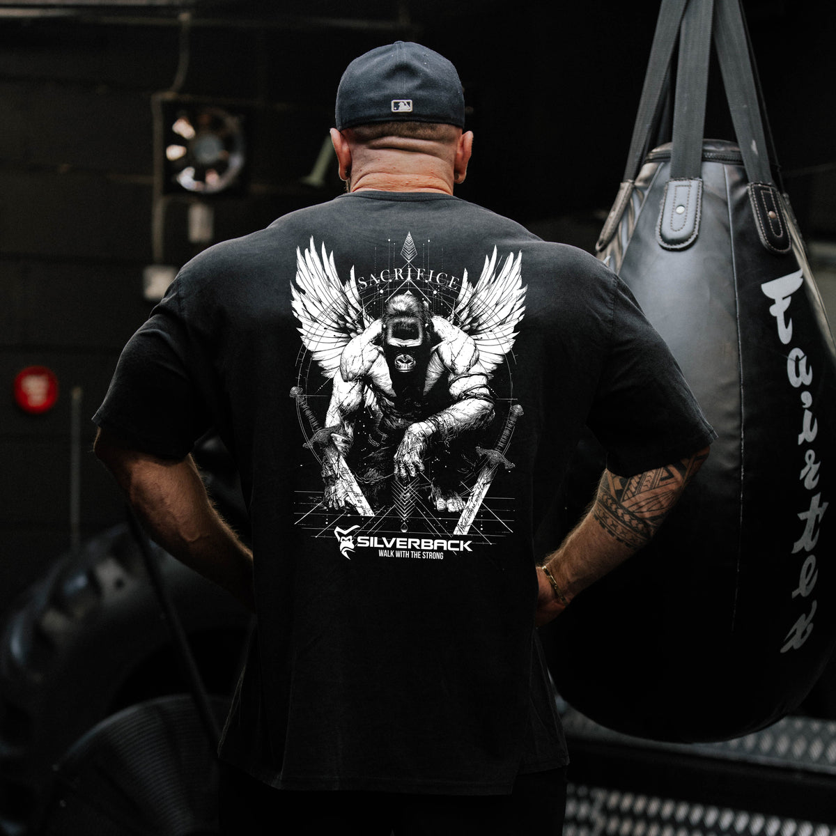 #4 Sacrifice FOS T-Shirt - Black - Silverback Gymwear